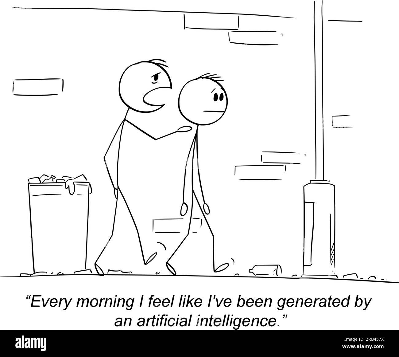 Morning Stick People Clip Art