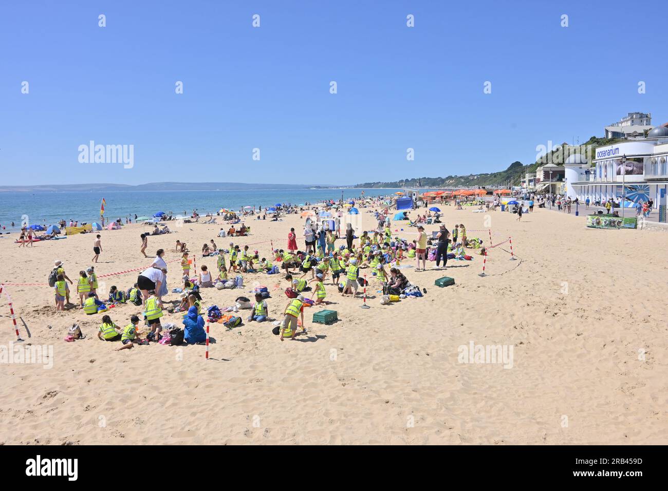 Bournemouth, Dorset, England, UK, 7th July 2023, Weather. Hot and sunny ...