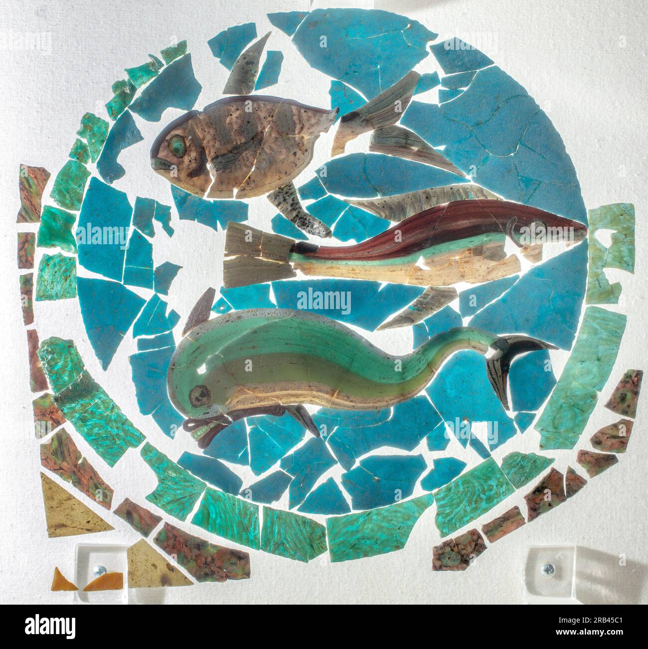 Polychrome carved glass first half iii century hi-res stock photography ...