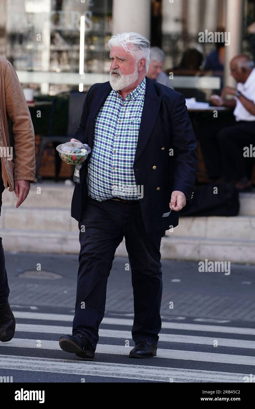 Martin Clarke, financial adviser to Sir Frederick Barclay, arrives at ...