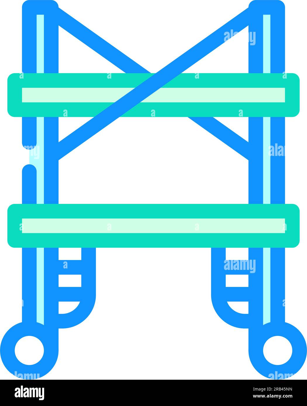 scaffolding civil engineer color icon vector illustration Stock Vector ...