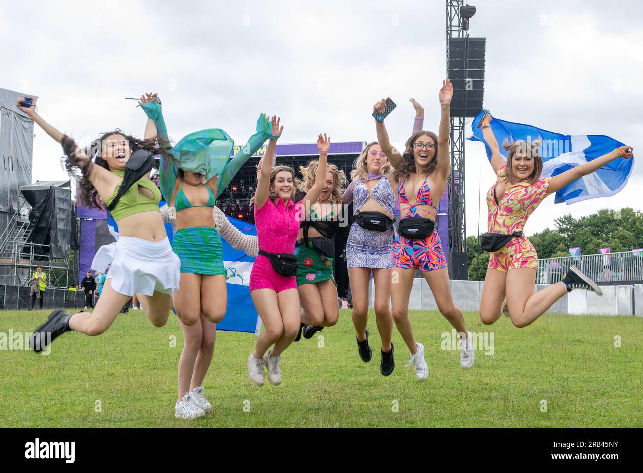 Festival goers at the TRNSMT Festival in Glasgow. Picture date: Friday ...