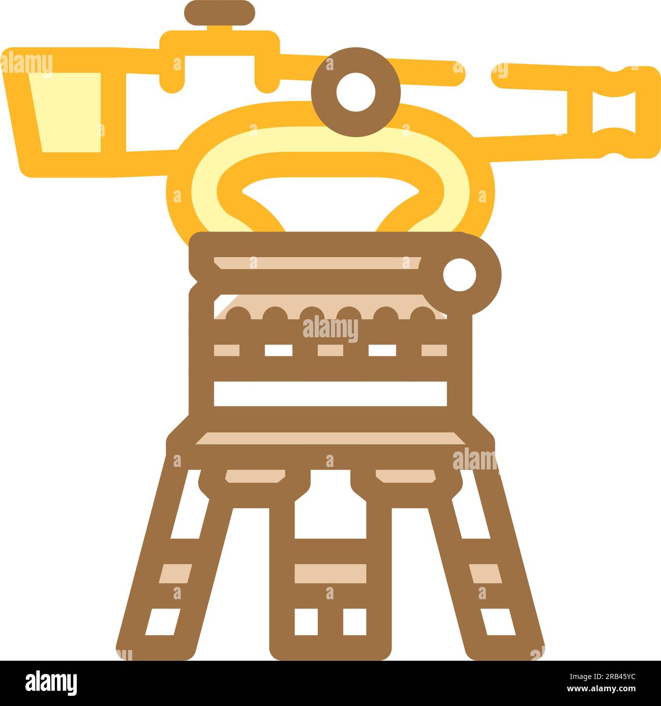 transit level tool civil engineer color icon vector illustration Stock ...