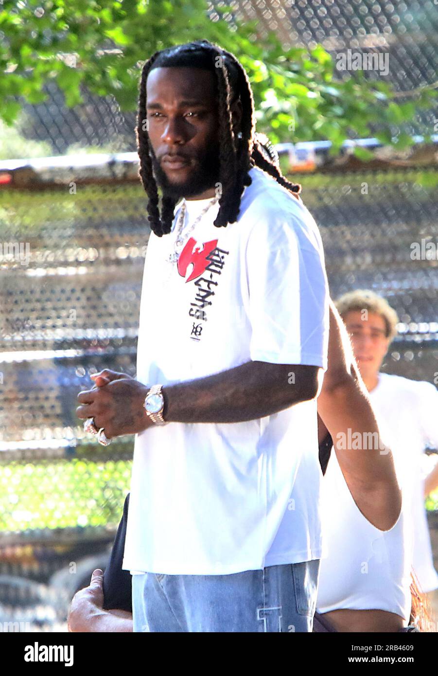 New York, NY, USA. 6th July, 2023. Burna Boy shooting music video in ...