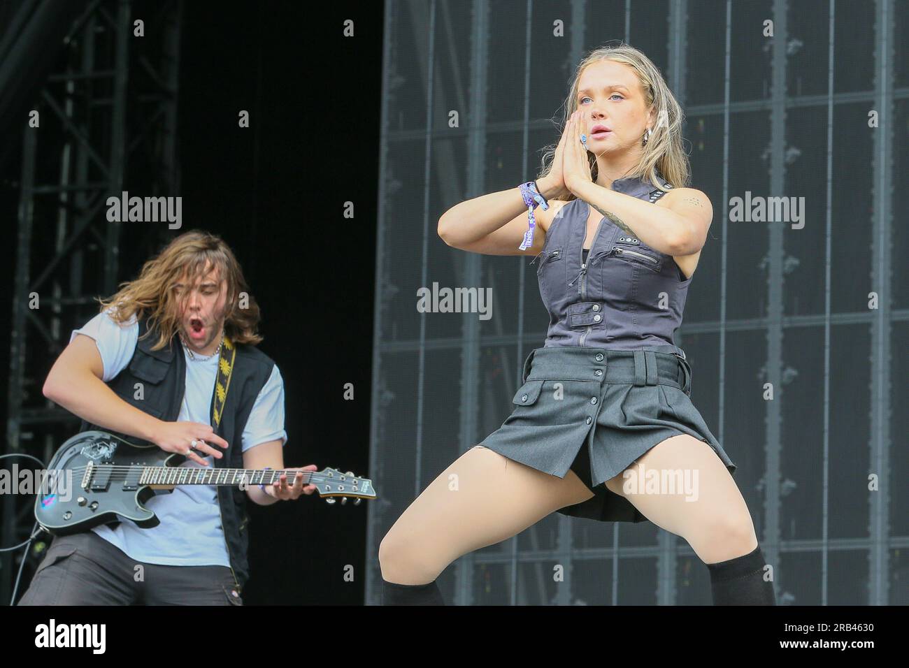 Glasgow, UK. 07th July, 2023. Local group DEAD PONY were the first ...
