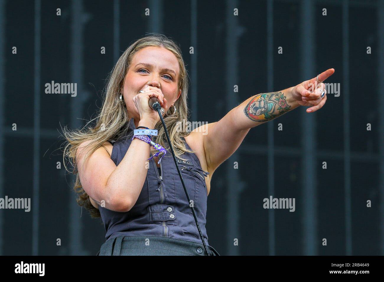Glasgow, UK. 07th July, 2023. Local group DEAD PONY were the first ...