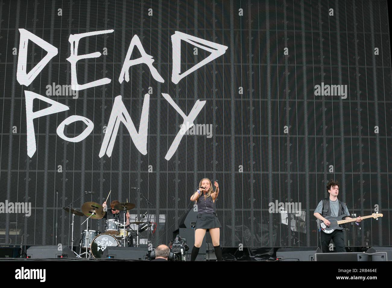 Glasgow, UK. 07th July, 2023. Local group DEAD PONY were the first ...