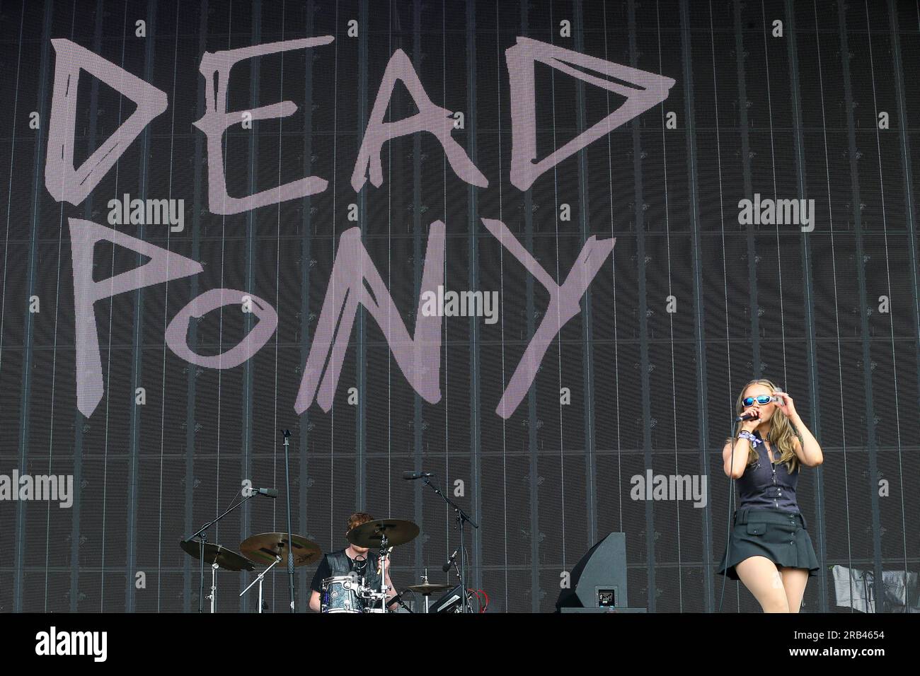 Glasgow, UK. 07th July, 2023. Local group DEAD PONY were the first ...