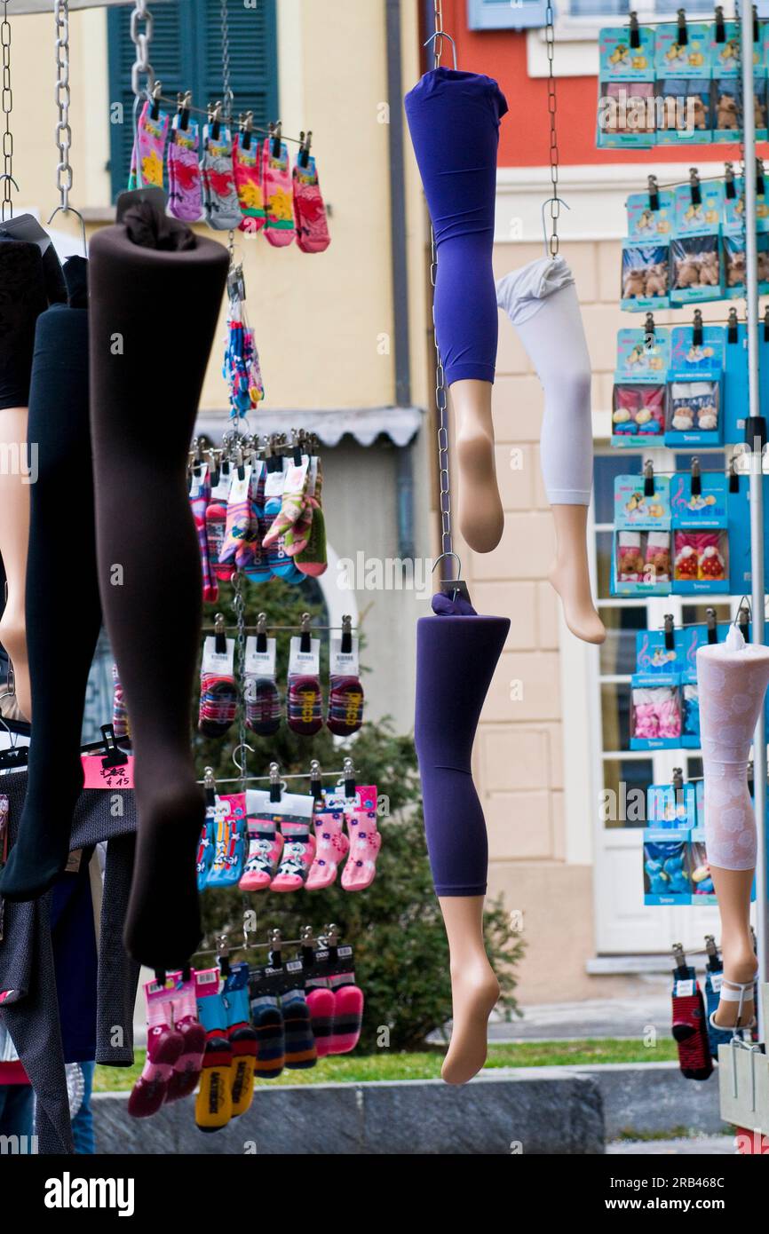 Socks market stall hi-res stock photography and images - Alamy