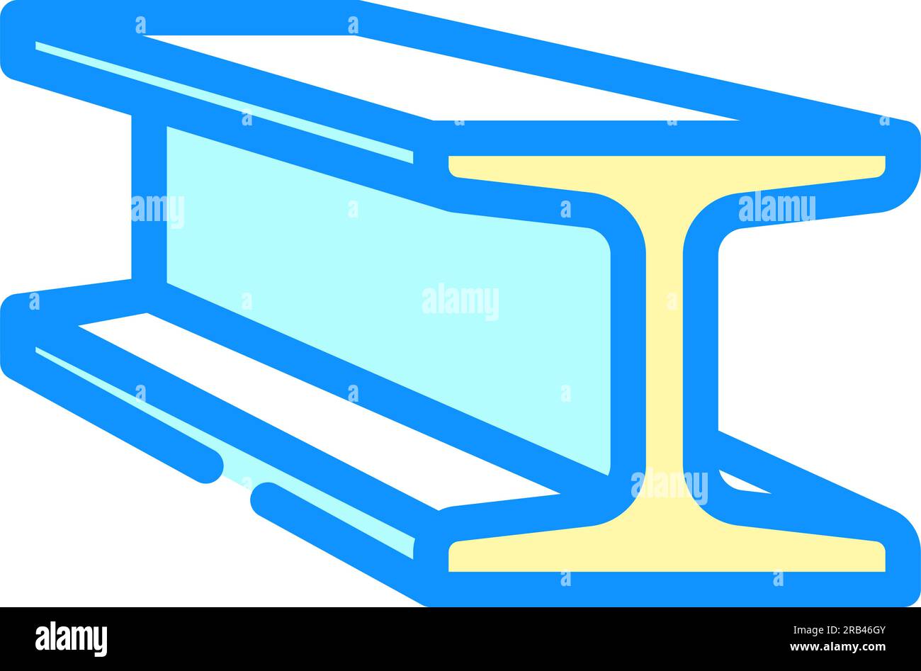 steel girders civil engineer color icon vector illustration Stock ...