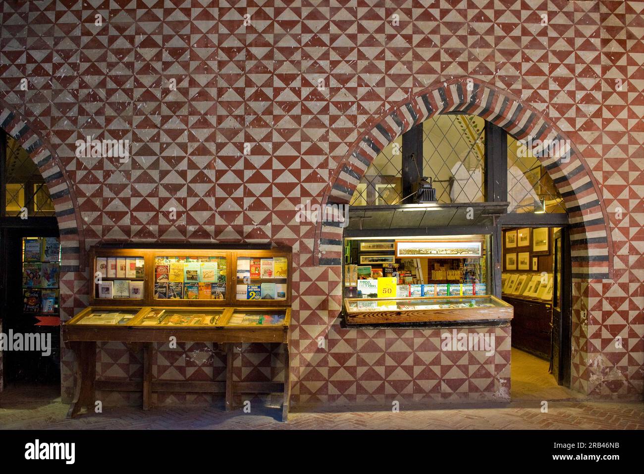 Italy, Piedmont, Turin, medieval village, old library Stock Photo - Alamy