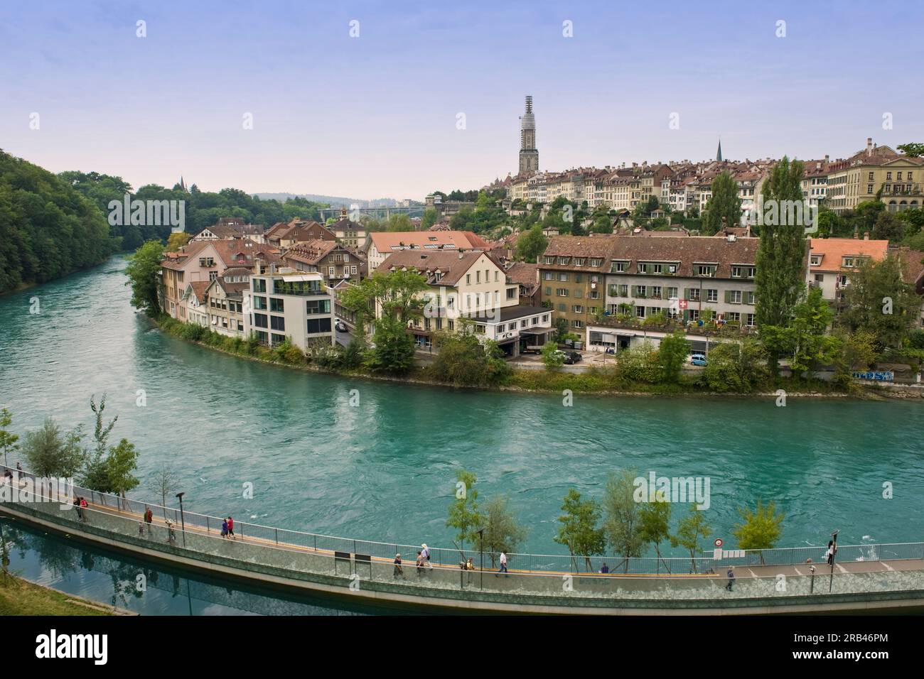 Switzerland, Bern, Aare river, landscape Stock Photo - Alamy