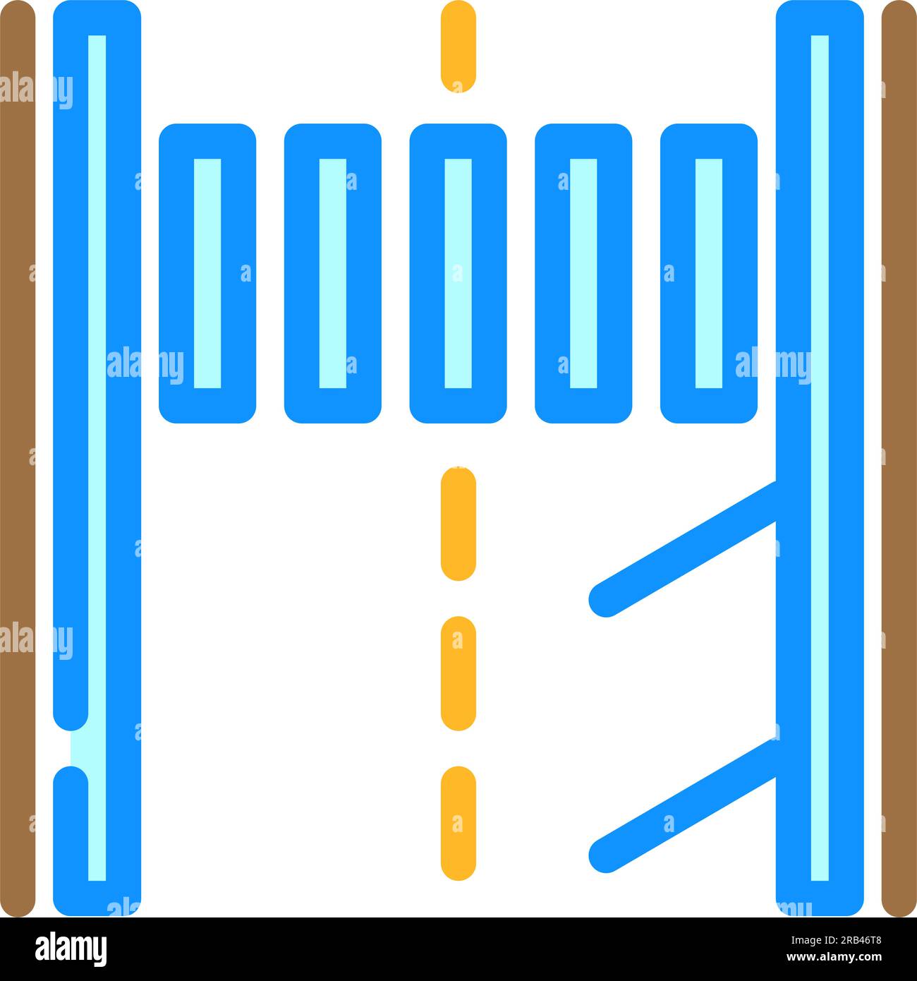 Civil engineering road marking Stock Vector Images - Alamy
