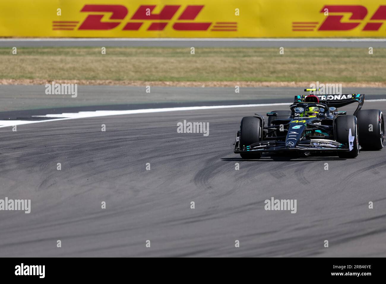 Silverstone, United Kingdom 6 July 2023 Lewis Hamilton (GBR) of Mercedes-AMG Petronas F1 Team ...