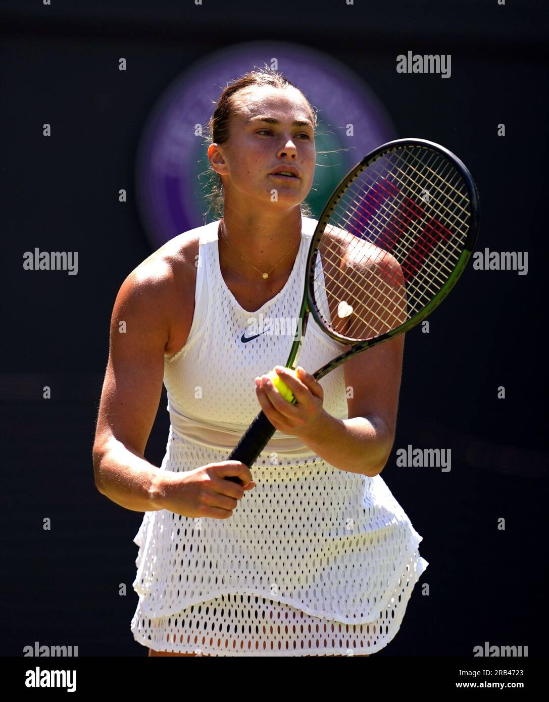 Aryna Sabalenka In Action Against Aliaksandra Sasnovich Not Pictured
