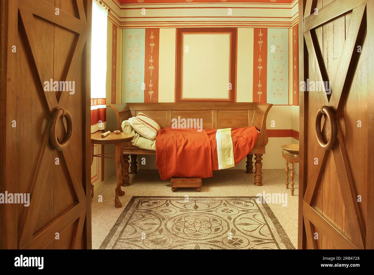 City Museum, reconstruction of the medical taberna: the cubiculum ...