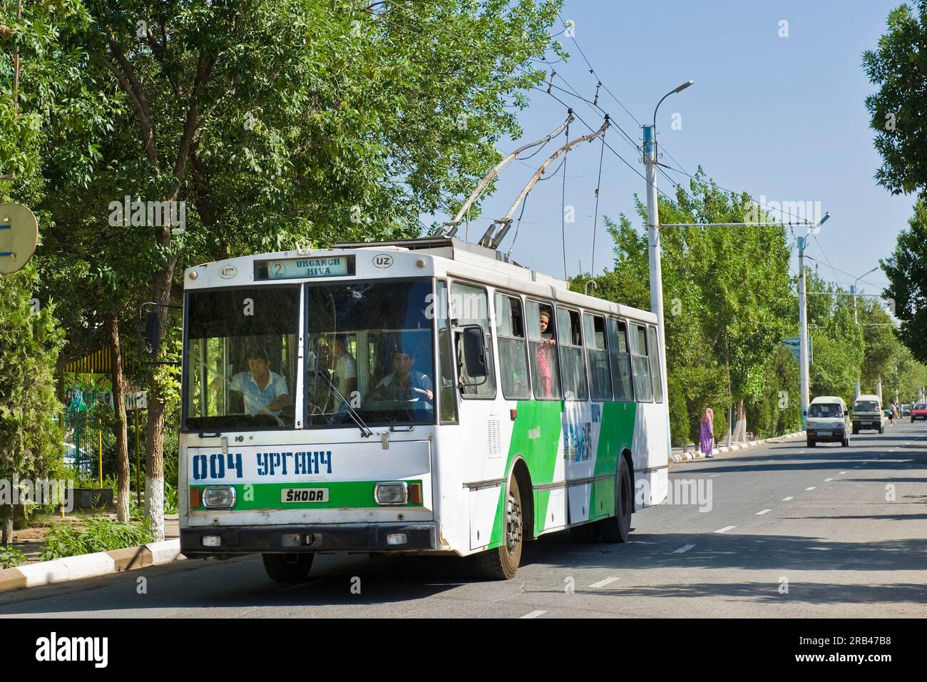 Uzbekistan, Khiva, city bus Stock Photo - Alamy