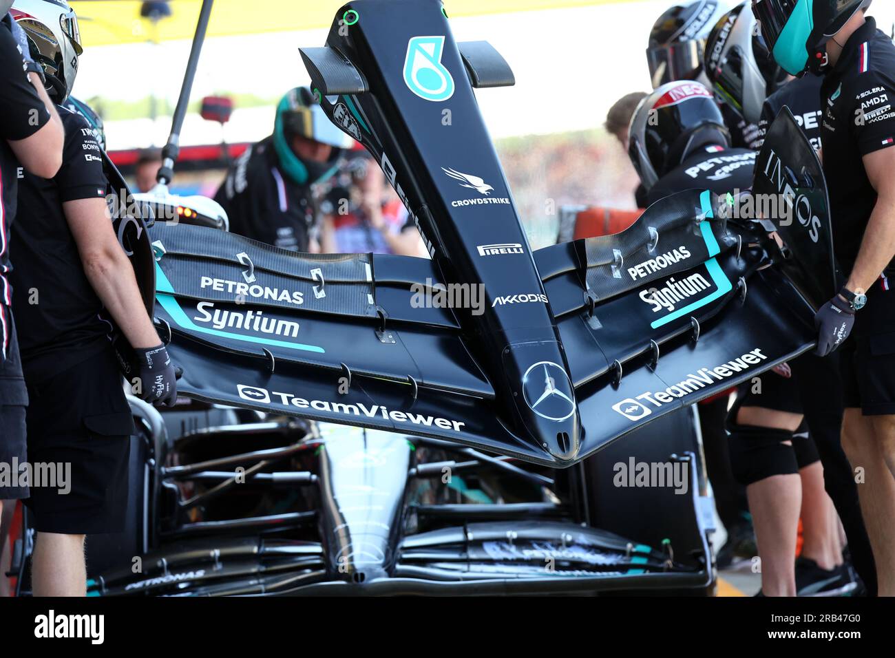 Mercedes w14 front wing 2023 hi-res stock photography and images - Alamy