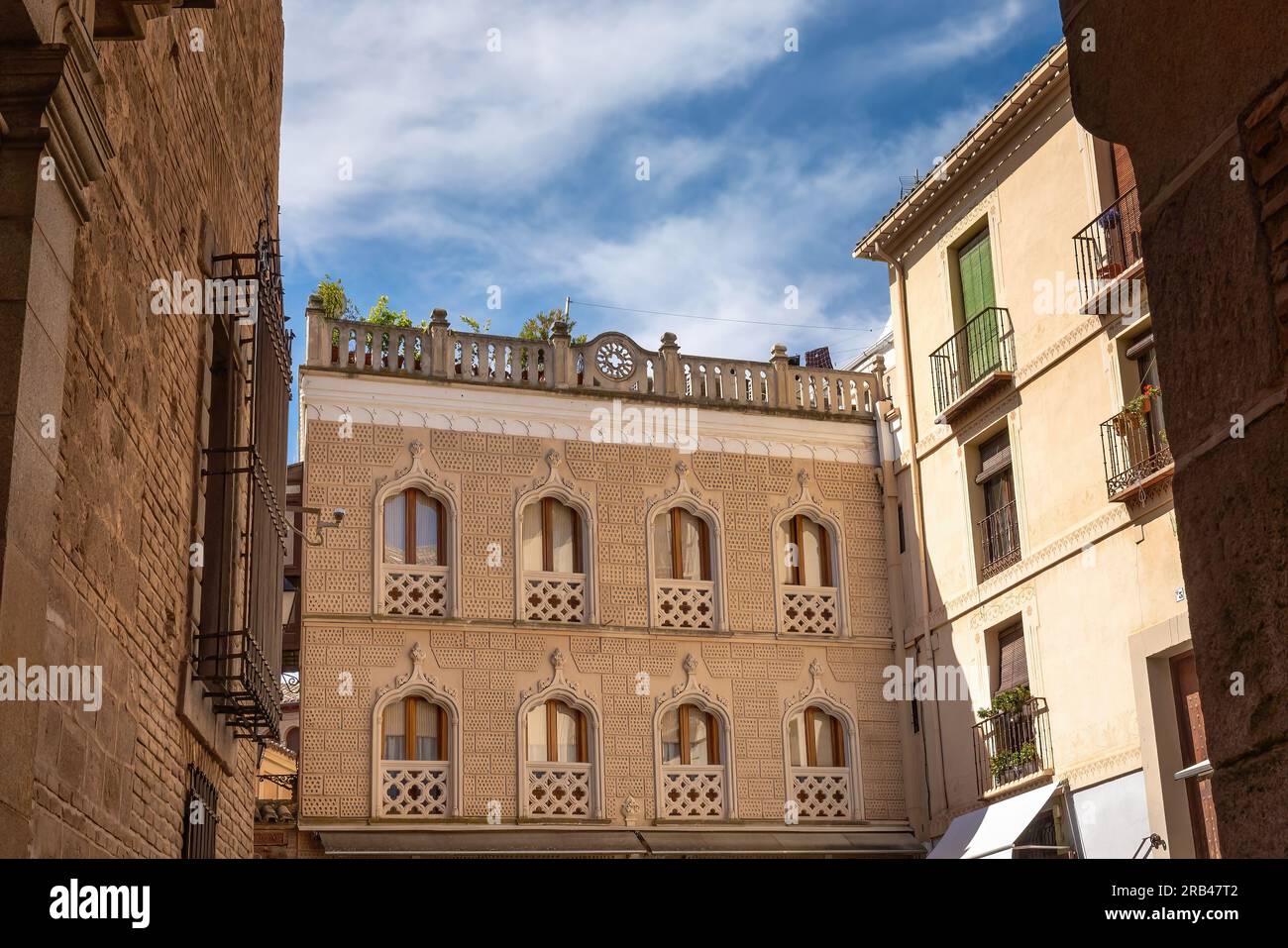 Buildings at Plaza Consistorio Square - Toledo, Spain Stock Photo - Alamy