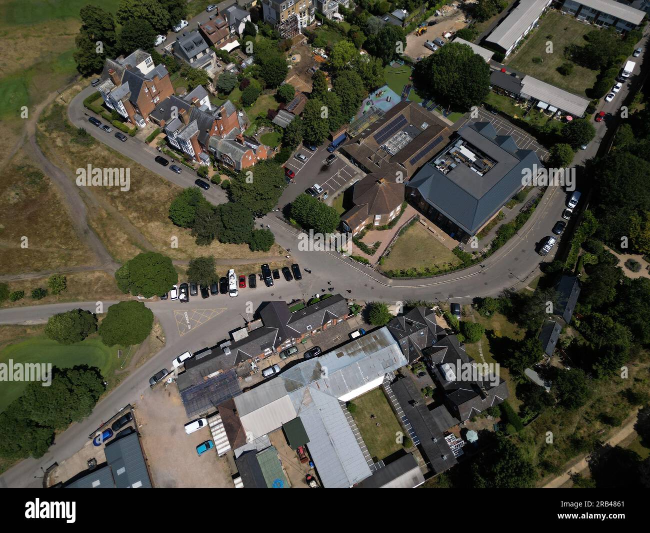 An aerial view of the Study Preparatory School (centre right) in ...