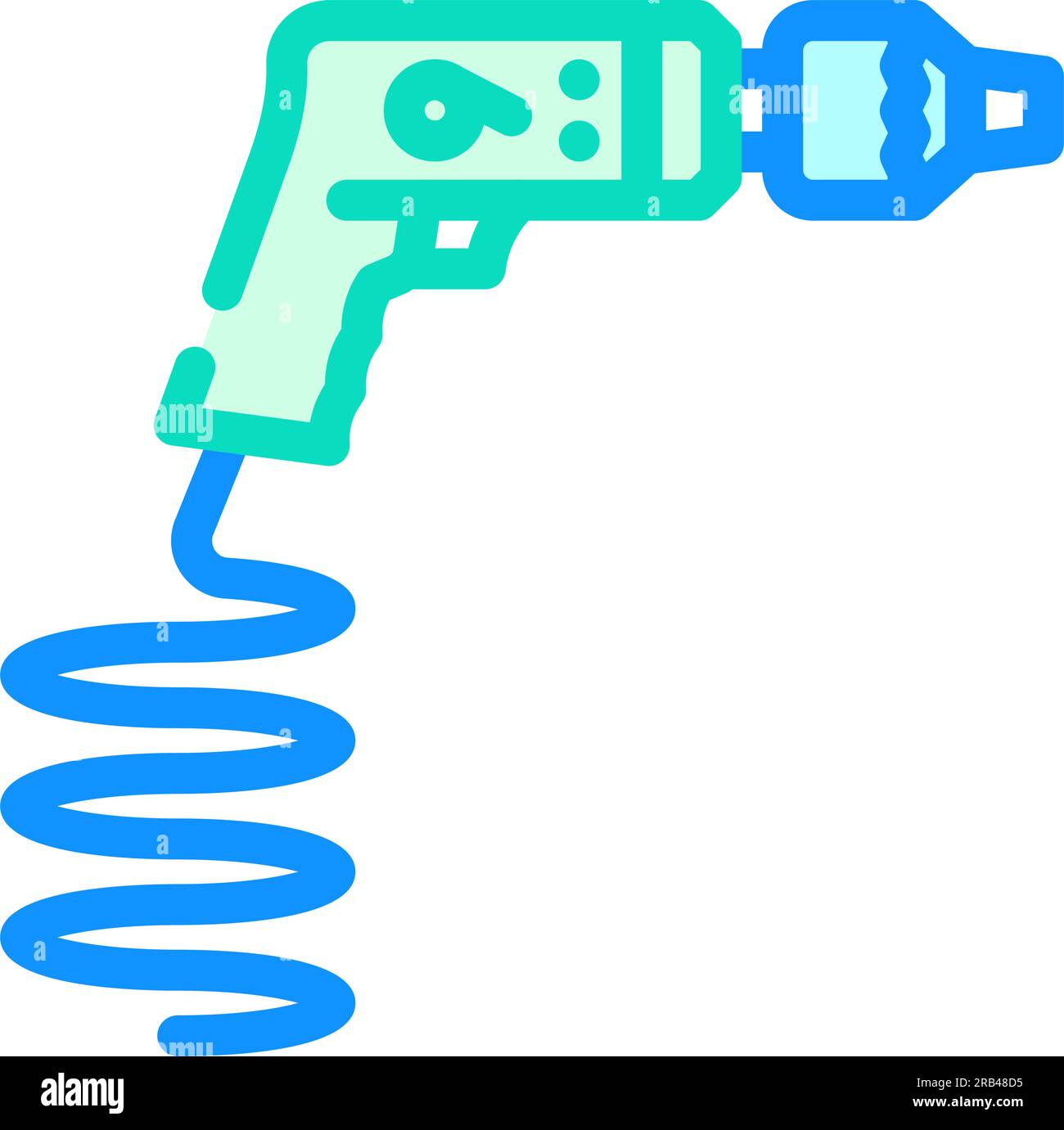 pneumatic drill tool work color icon vector illustration Stock Vector ...