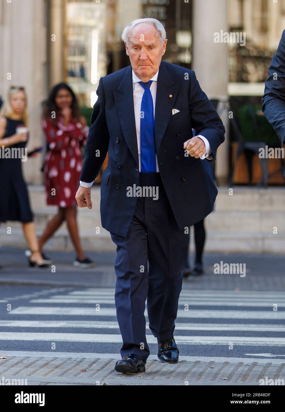 London, UK 7 July 2023 Sir Frederick Barclay arrives at the High Court ...
