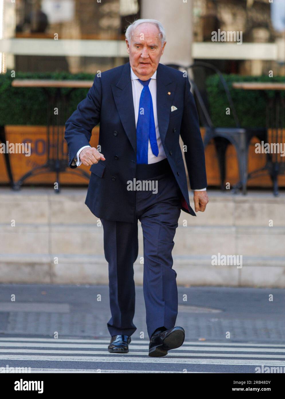 London, UK 7 July 2023 Sir Frederick Barclay arrives at the High Court ...