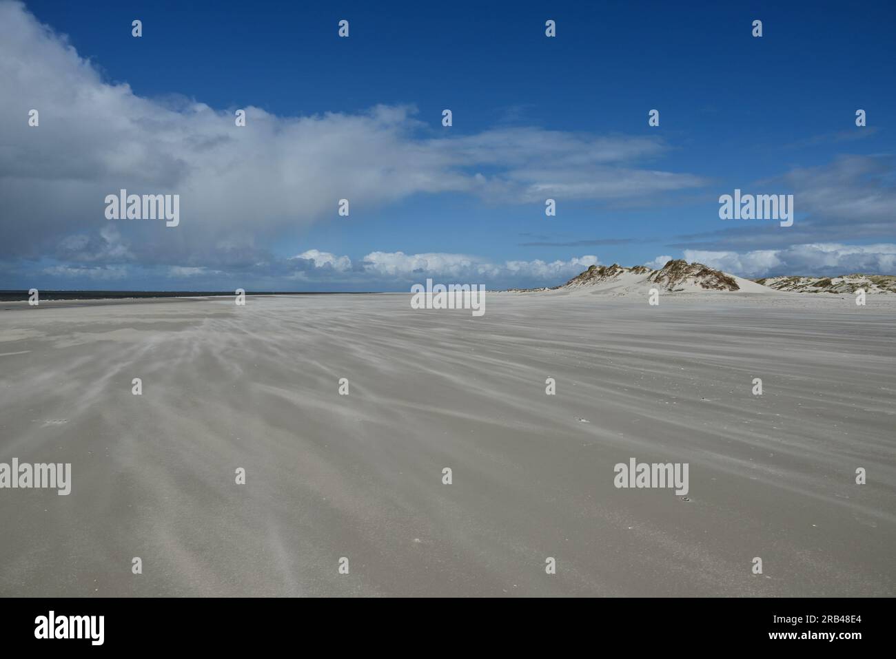 Beaches and dunes between the villages of Norden and Nebel, Amrum ...