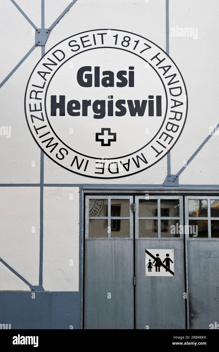 Switzerland, Canton Nidwalden, Hergiswil, Glasi glassware Stock Photo ...