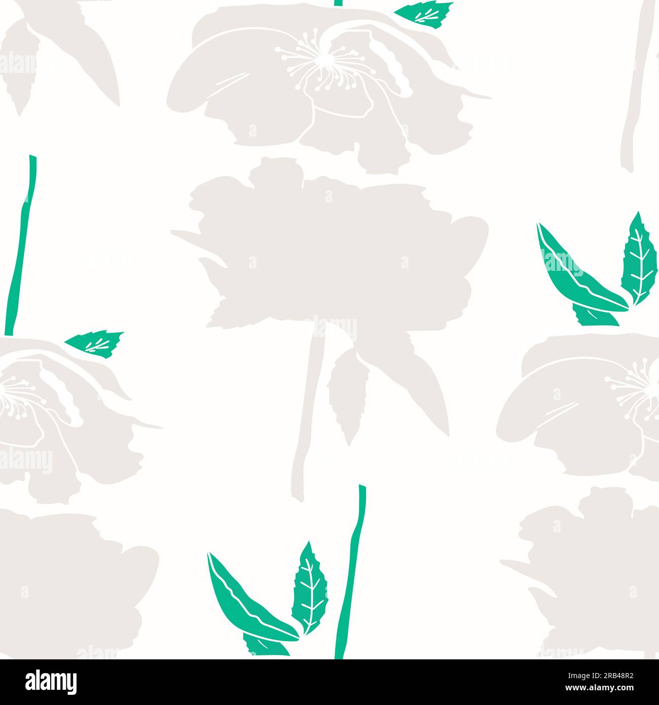 Elegant seamless botanical pattern. Trendy nature ornament for textile, wraping paper, wallpaper ...