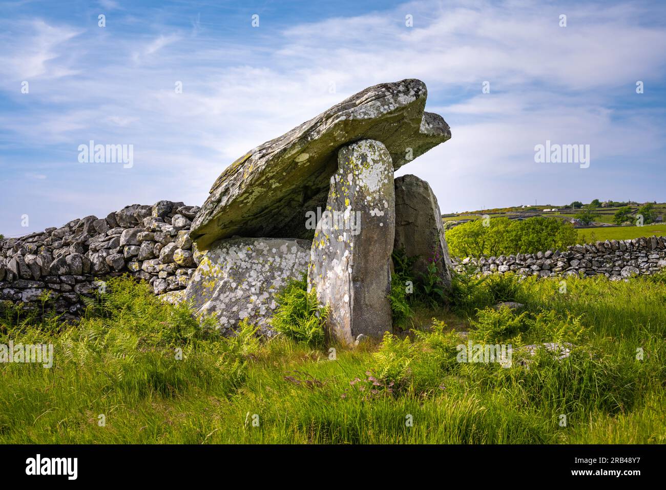 Gwern Einion Burial Chamber, Llanfair, North Wales, UK Stock Photo - Alamy