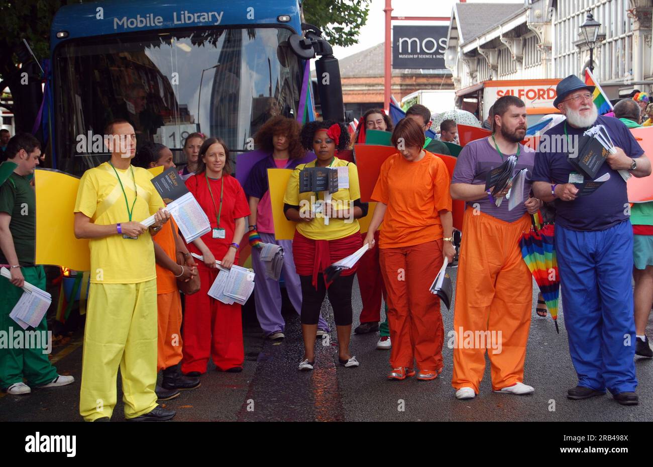 Manchester UK LGBT Pride Parade 2010 through city centre Manchester, UK ...