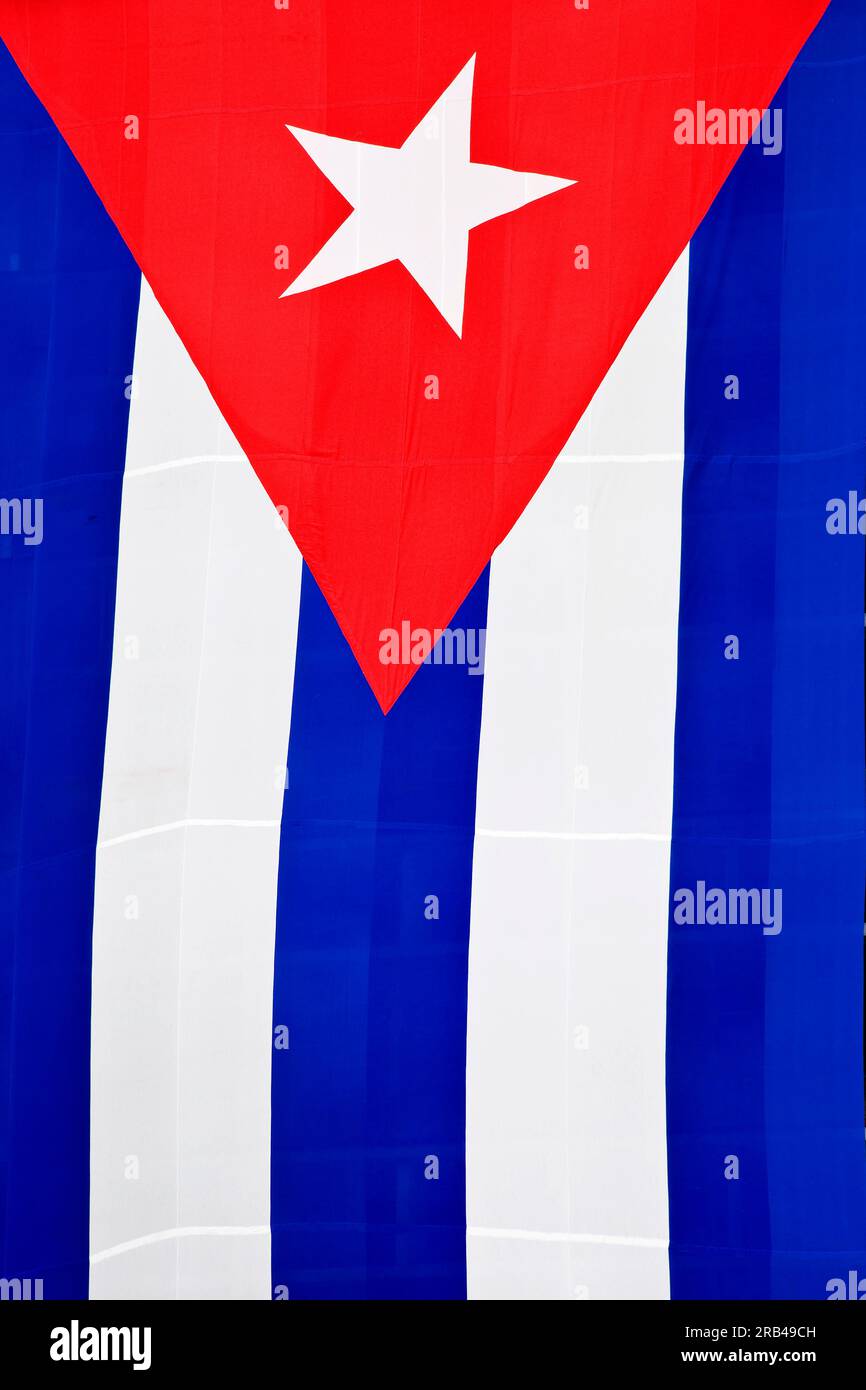 Cuba, Havana, cuban flag Stock Photo - Alamy