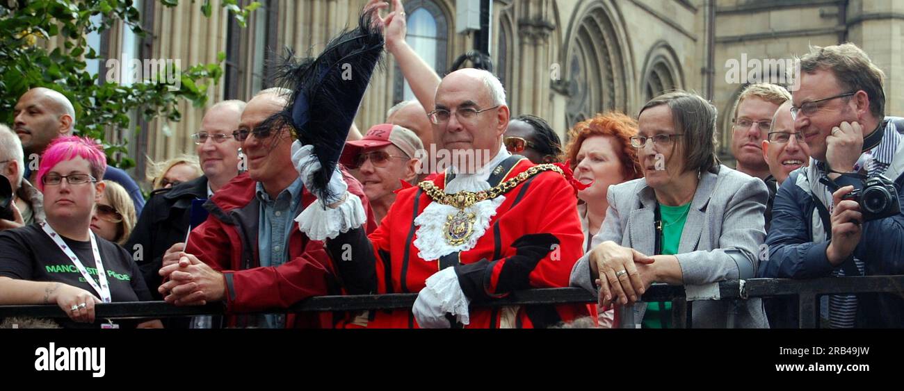 Manchester UK LGBT Pride Parade 2010 through city centre Manchester, UK ...