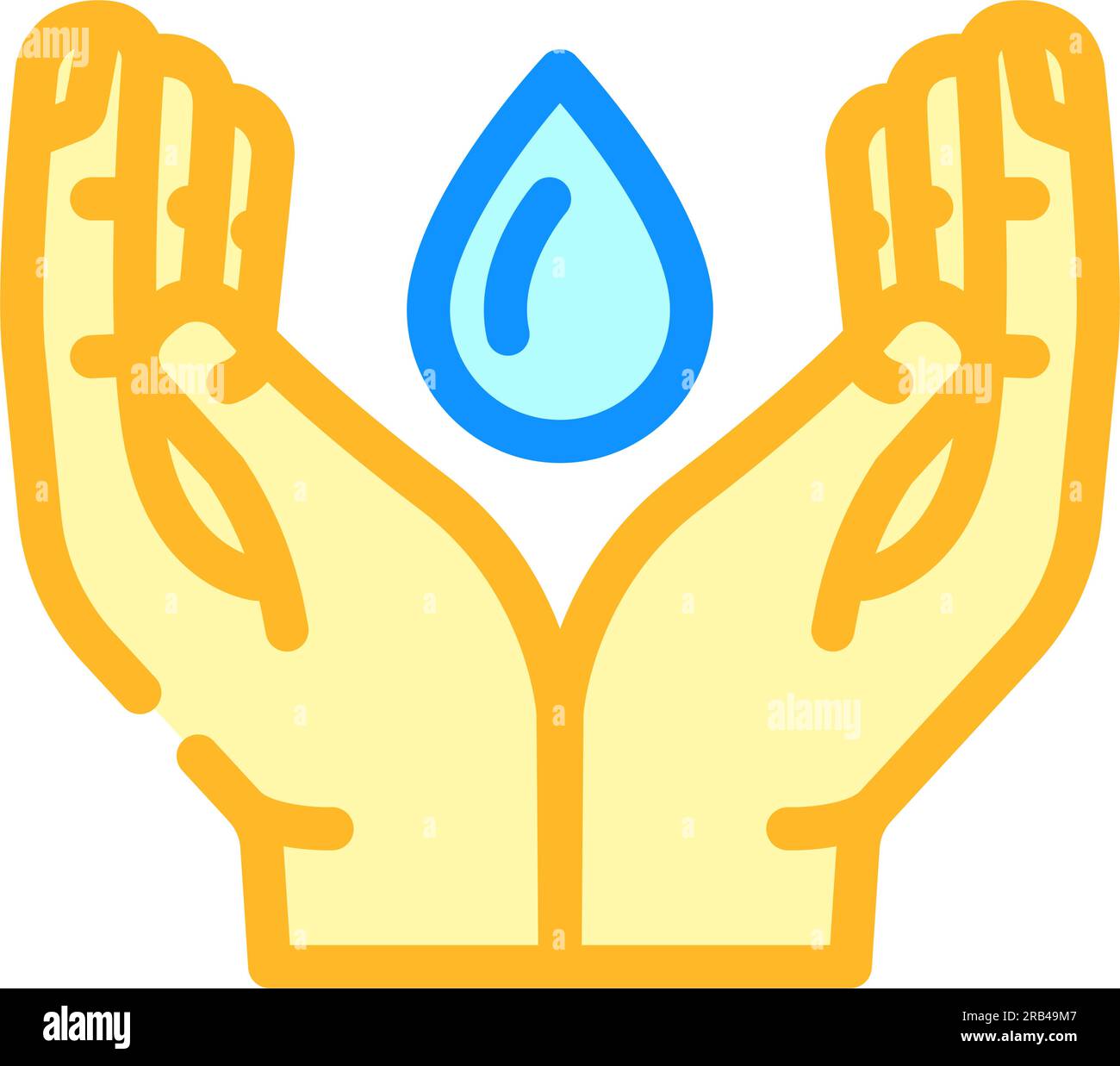 water conservation environmental color icon vector illustration Stock ...