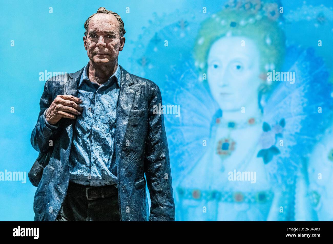 London, UK. 7th July, 2023. Sir Tim Berners-Lee by Sean Henry with a ...