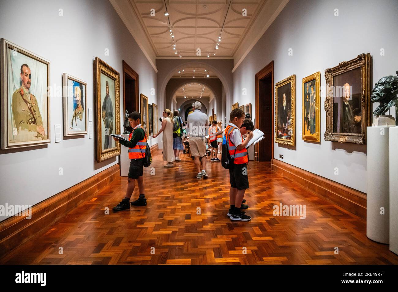 London, UK. 7th July, 2023. The main but revamped galleries are packed - National Portrait ...