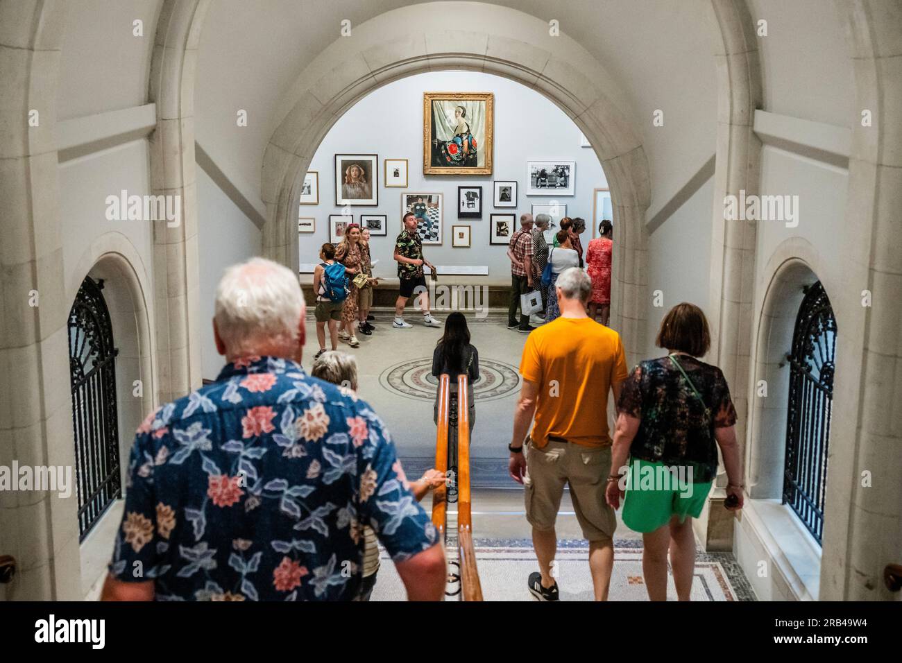 London, UK. 7th July, 2023. The main but revamped galleries are packed - National Portrait ...