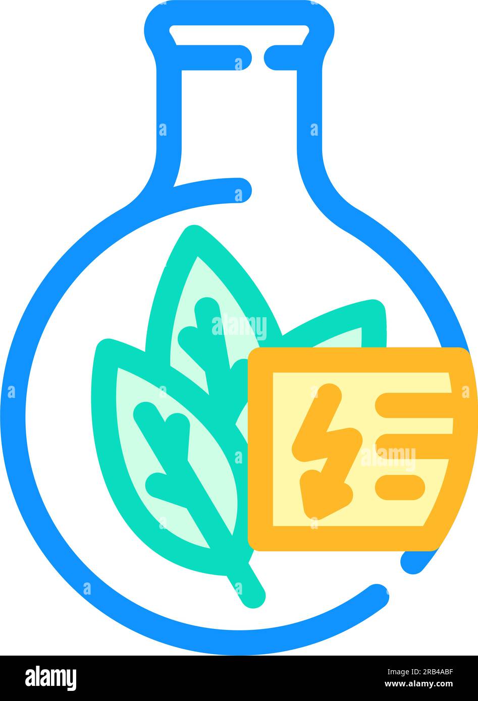 biomass energy environmental color icon vector illustration Stock ...