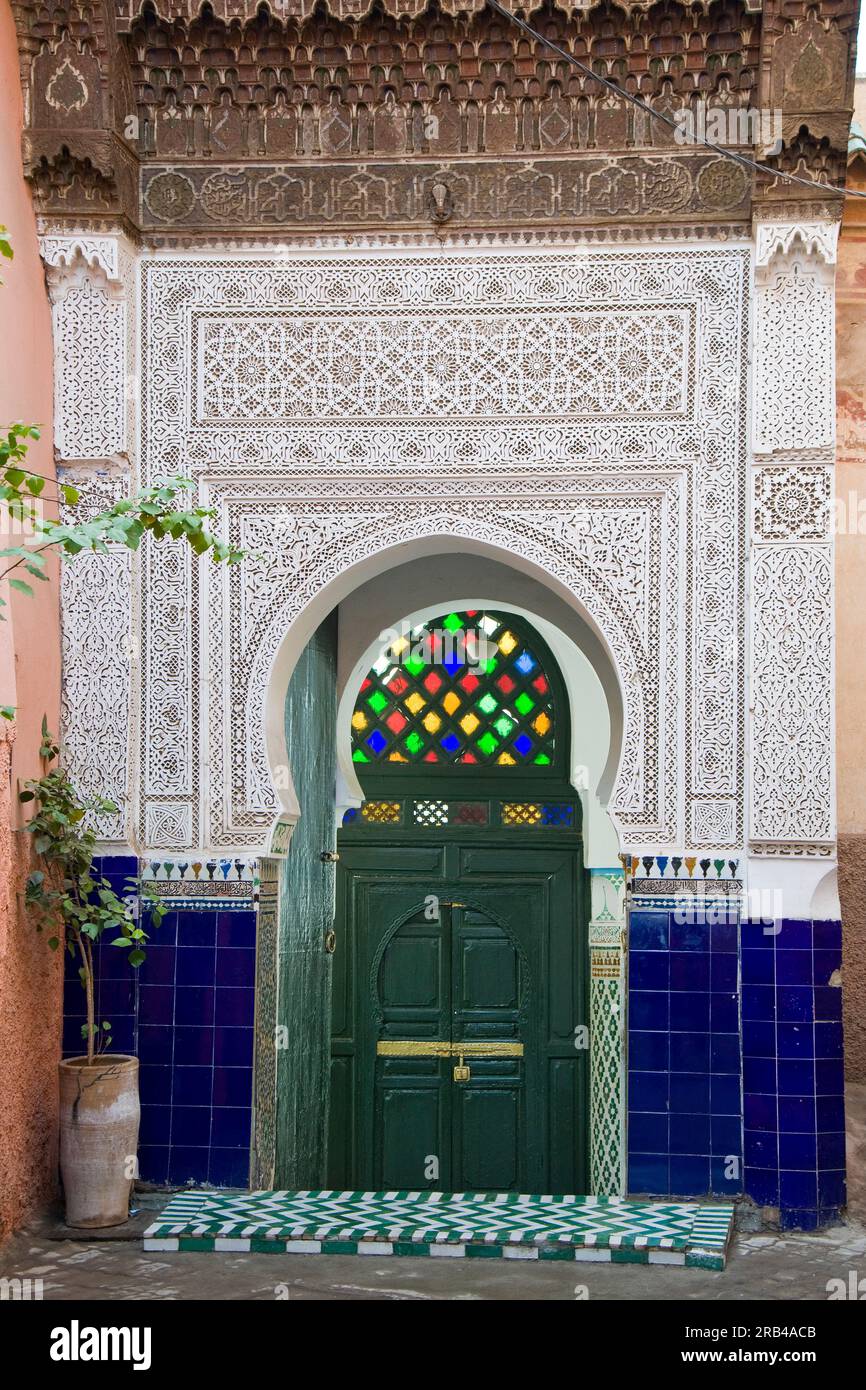 Morocco, Marrakech, traditional architecture Stock Photo - Alamy