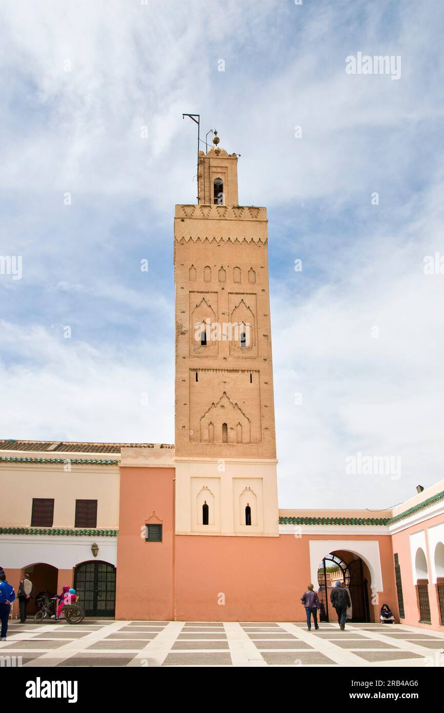 Morocco, Marrakech, minaret Stock Photo - Alamy