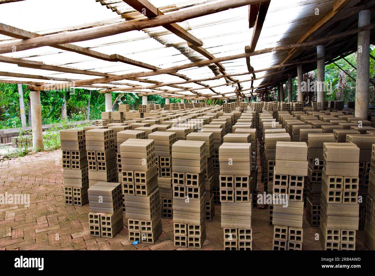 Brick factory river vietnam hi-res stock photography and images - Alamy