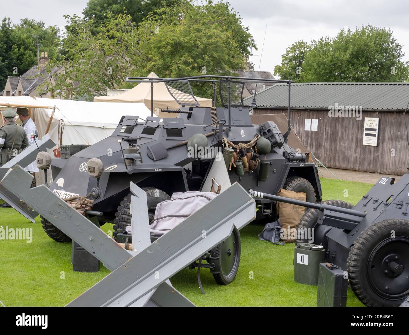 German armoured vehicles at the 1940's weekend in Ingleton, Yorkshire ...
