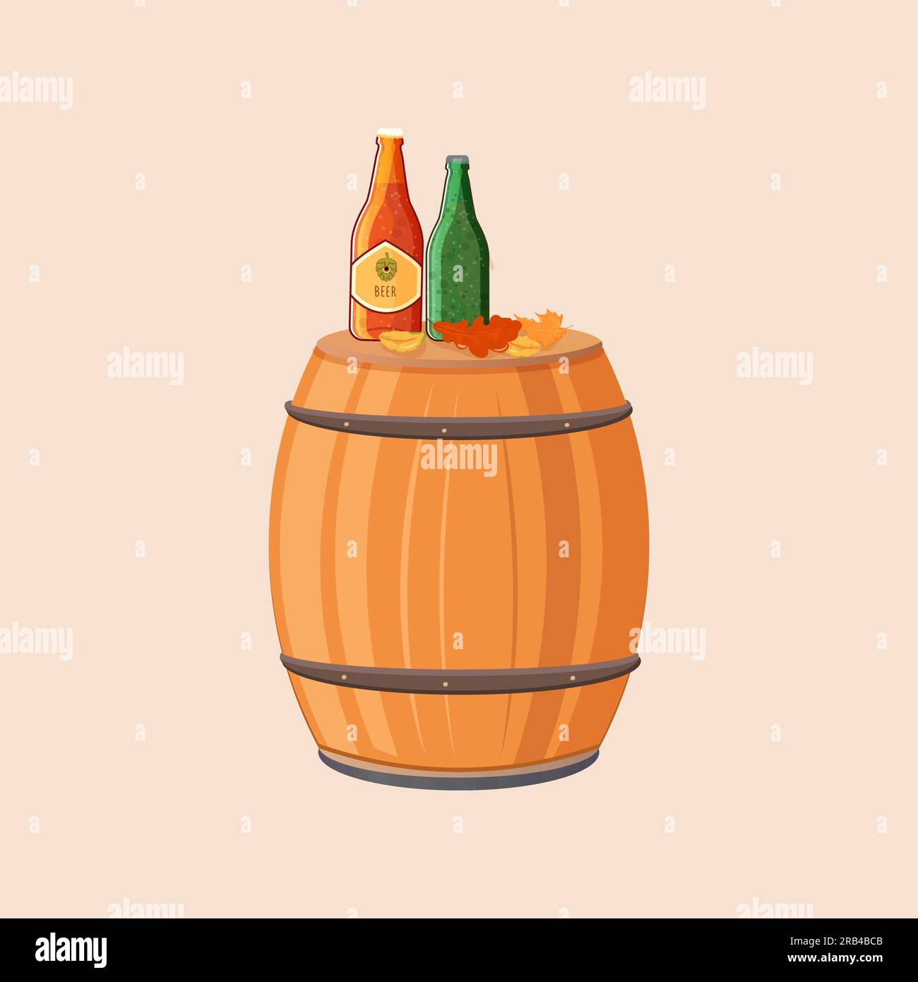 Beer bottle vector illustration hi-res stock photography and images - Alamy