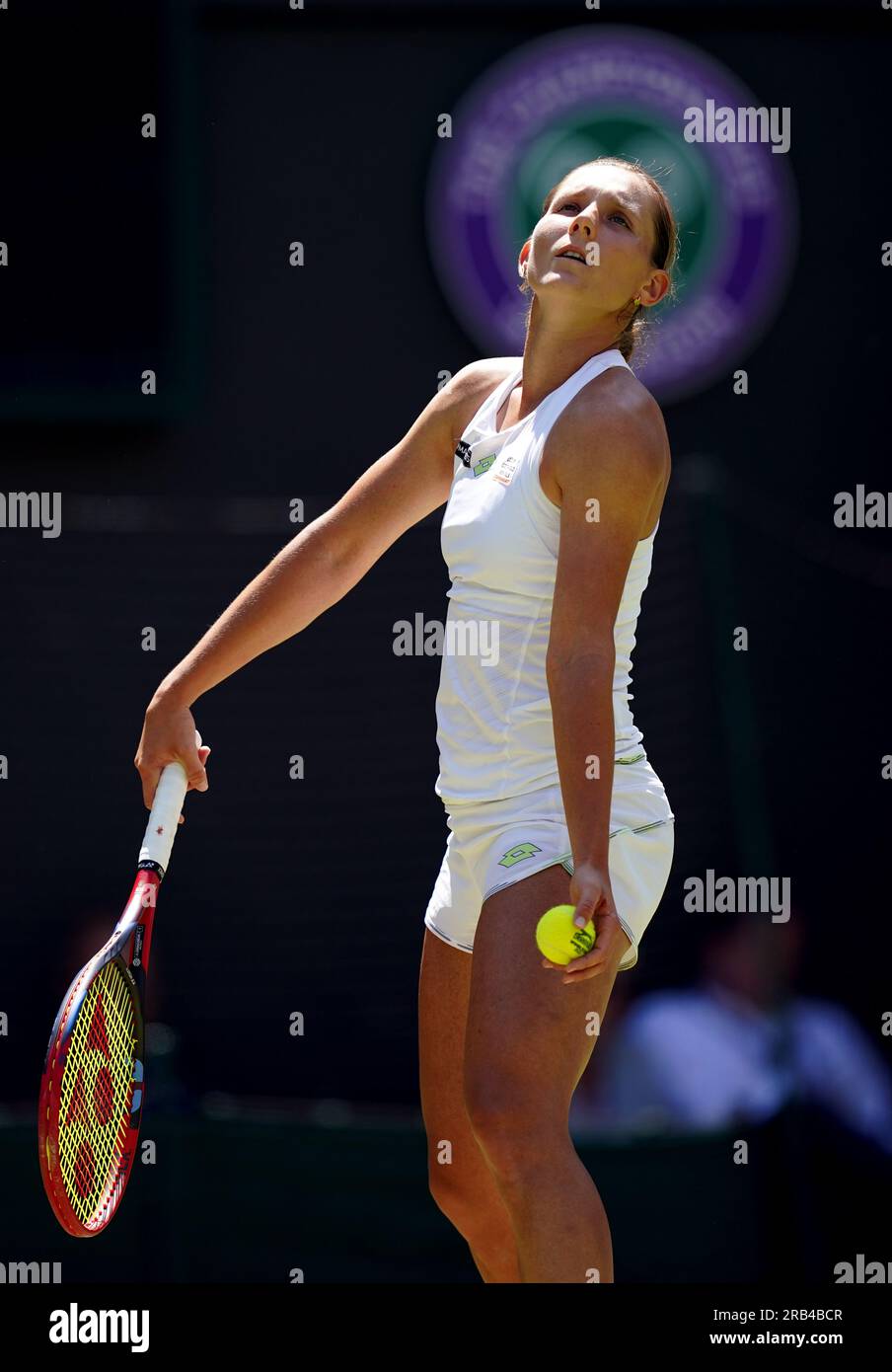 Varvara Gracheva in action against Aryna Sabalenka (not pictured) on ...