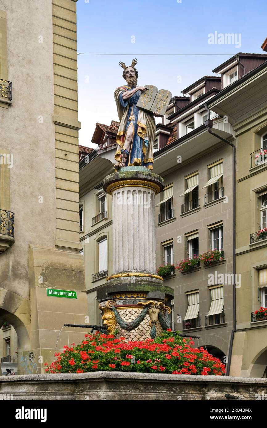 Switzerland, Bern, fountain Stock Photo - Alamy