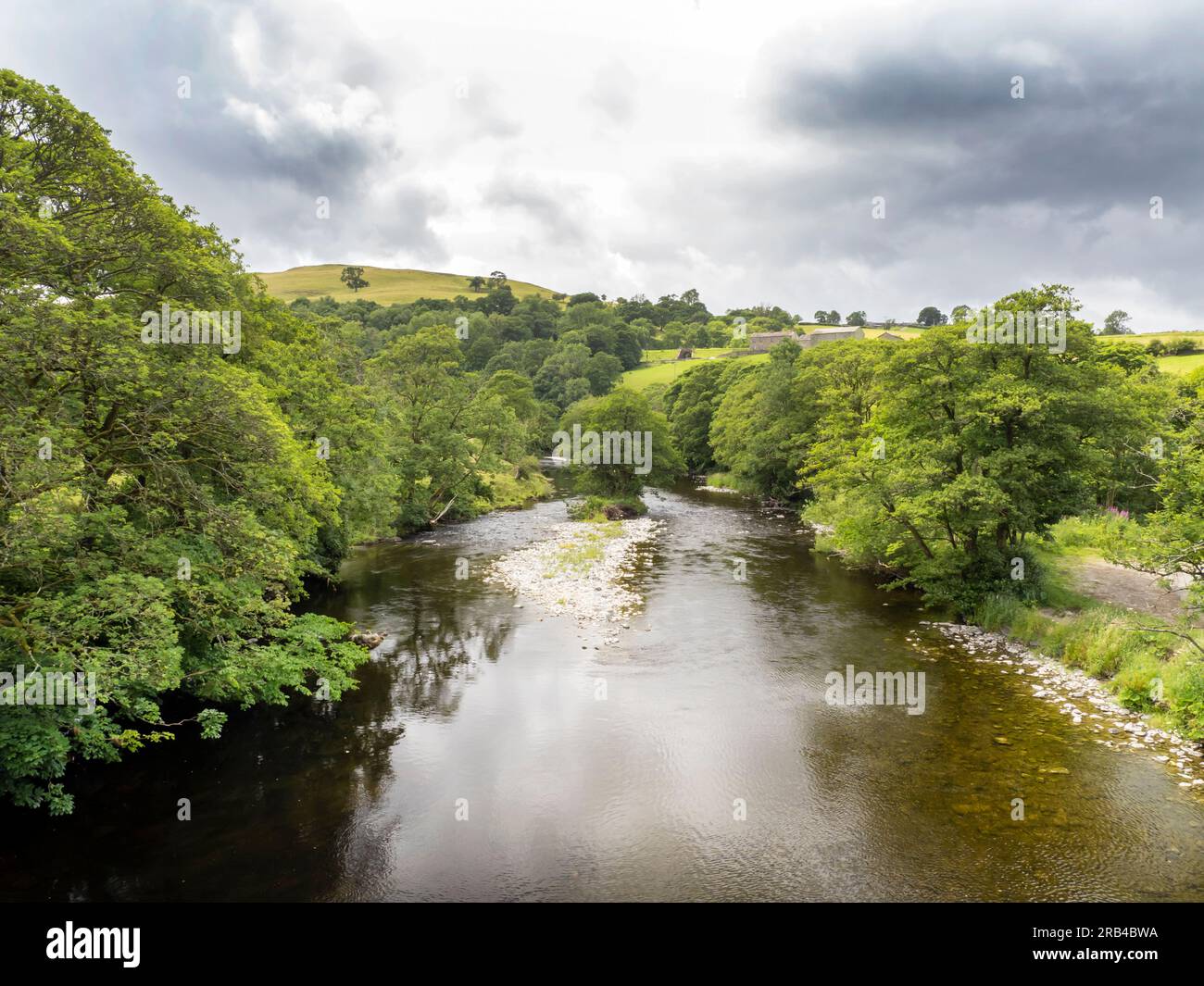 The River Lune in the Lune Gorge in the Howgill hills, Cumbria, UK ...