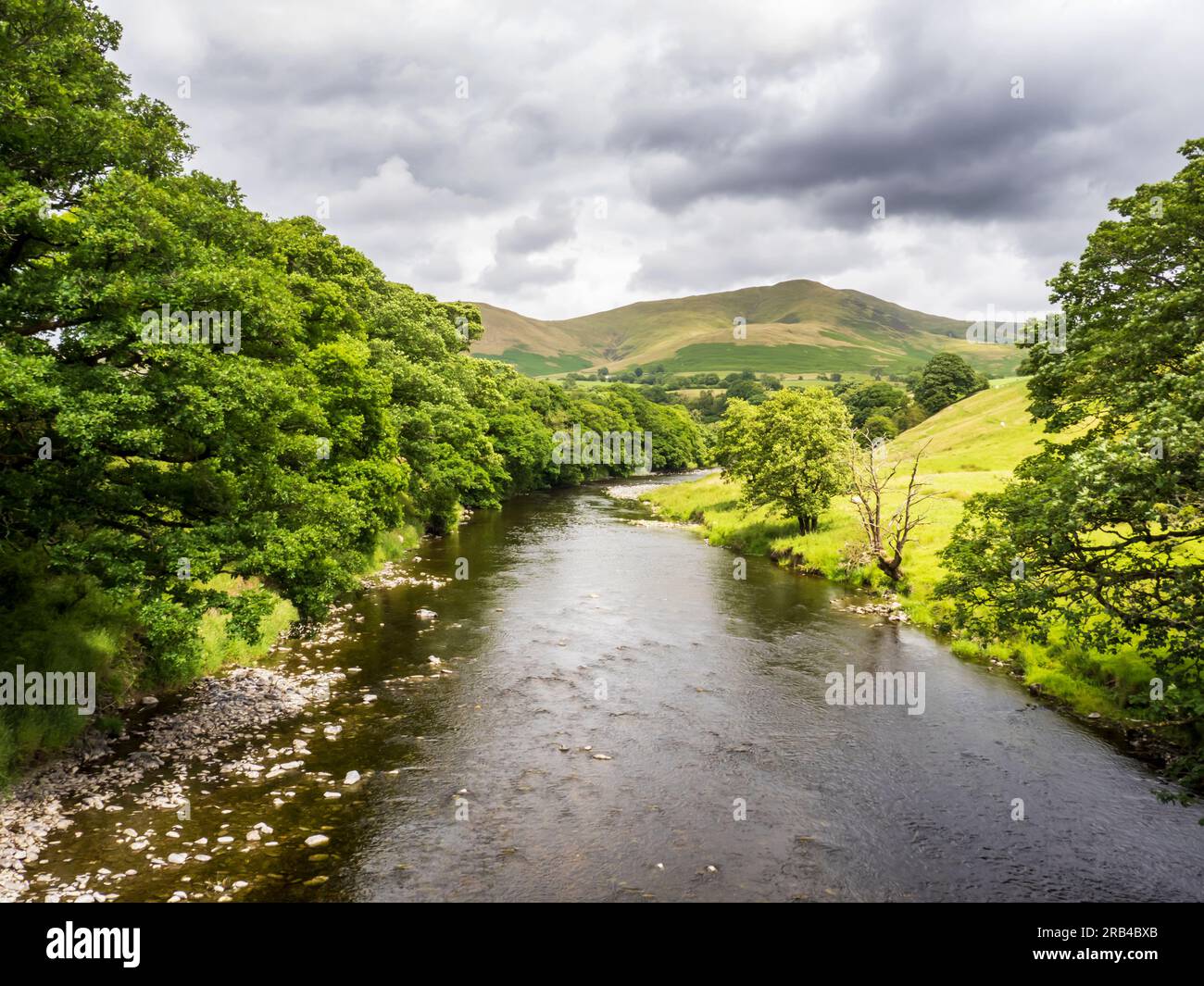 The River Lune in the Lune Gorge in the Howgill hills, Cumbria, UK ...