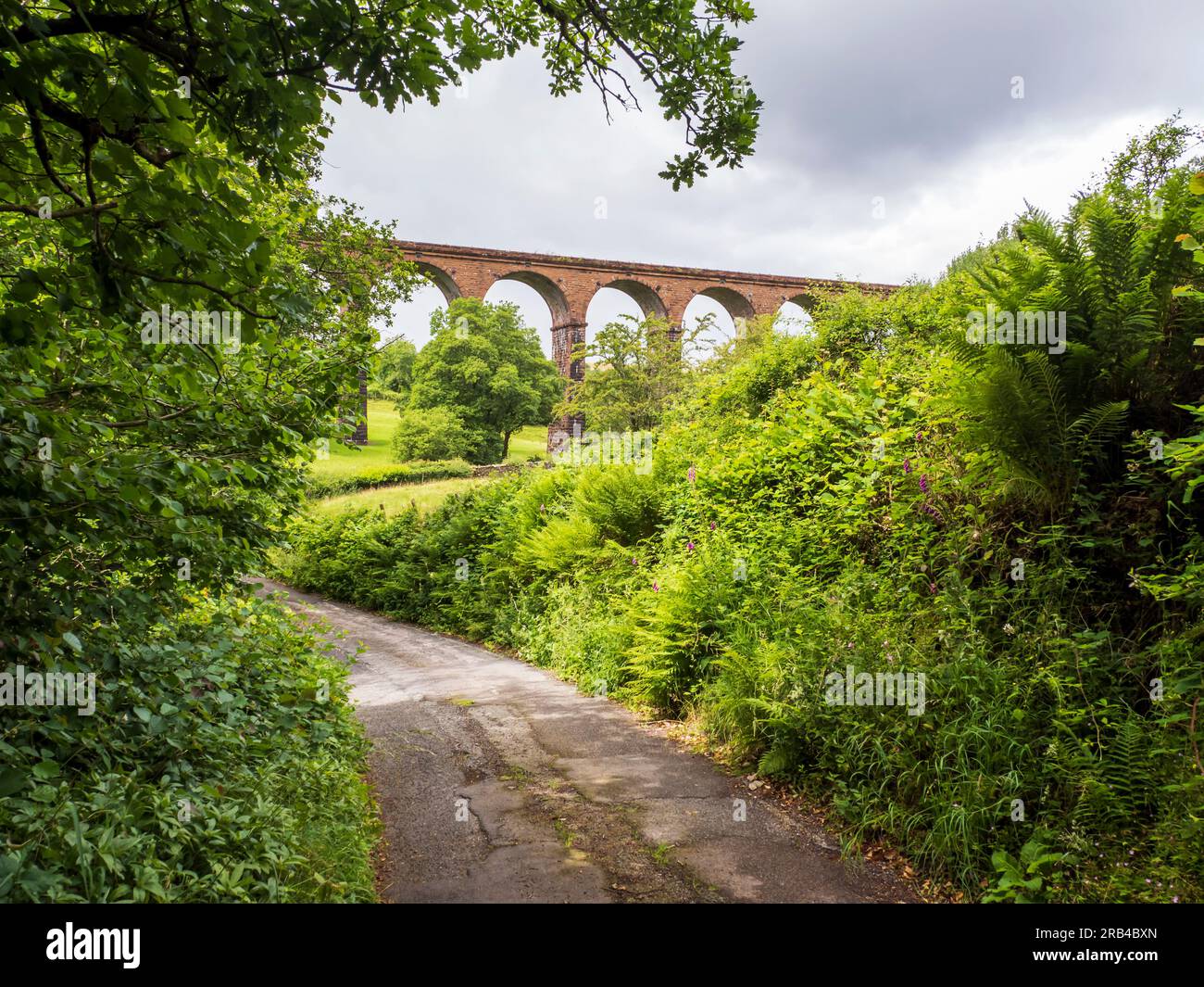 Lowgill viaduct in the Lune Valley in the Howgills, Cumbria, UK Stock ...