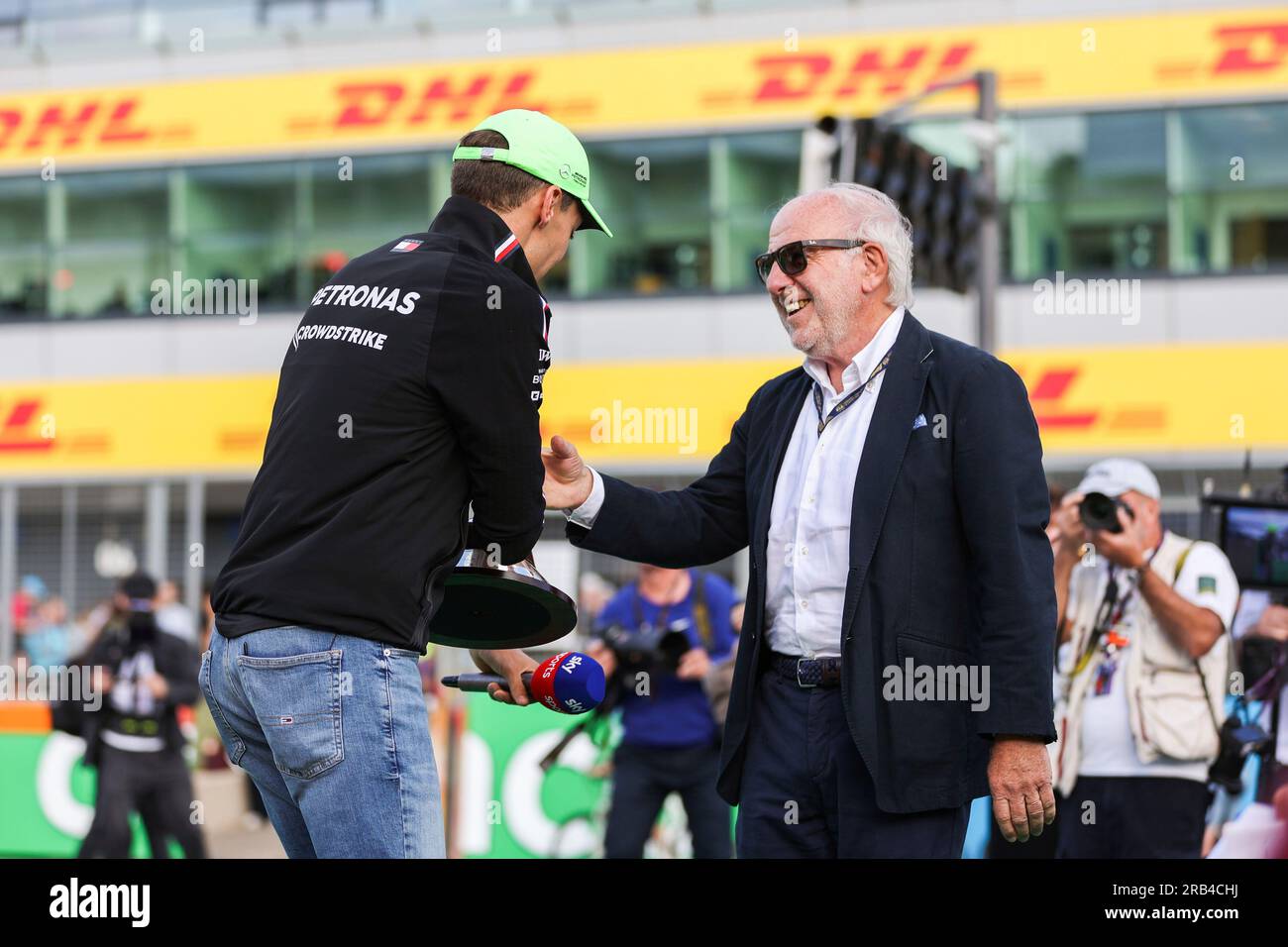 Silverstone, Great Britain. 6th July, 2023. #63 George Russell (GBR, Mercedes-AMG Petronas F1 ...